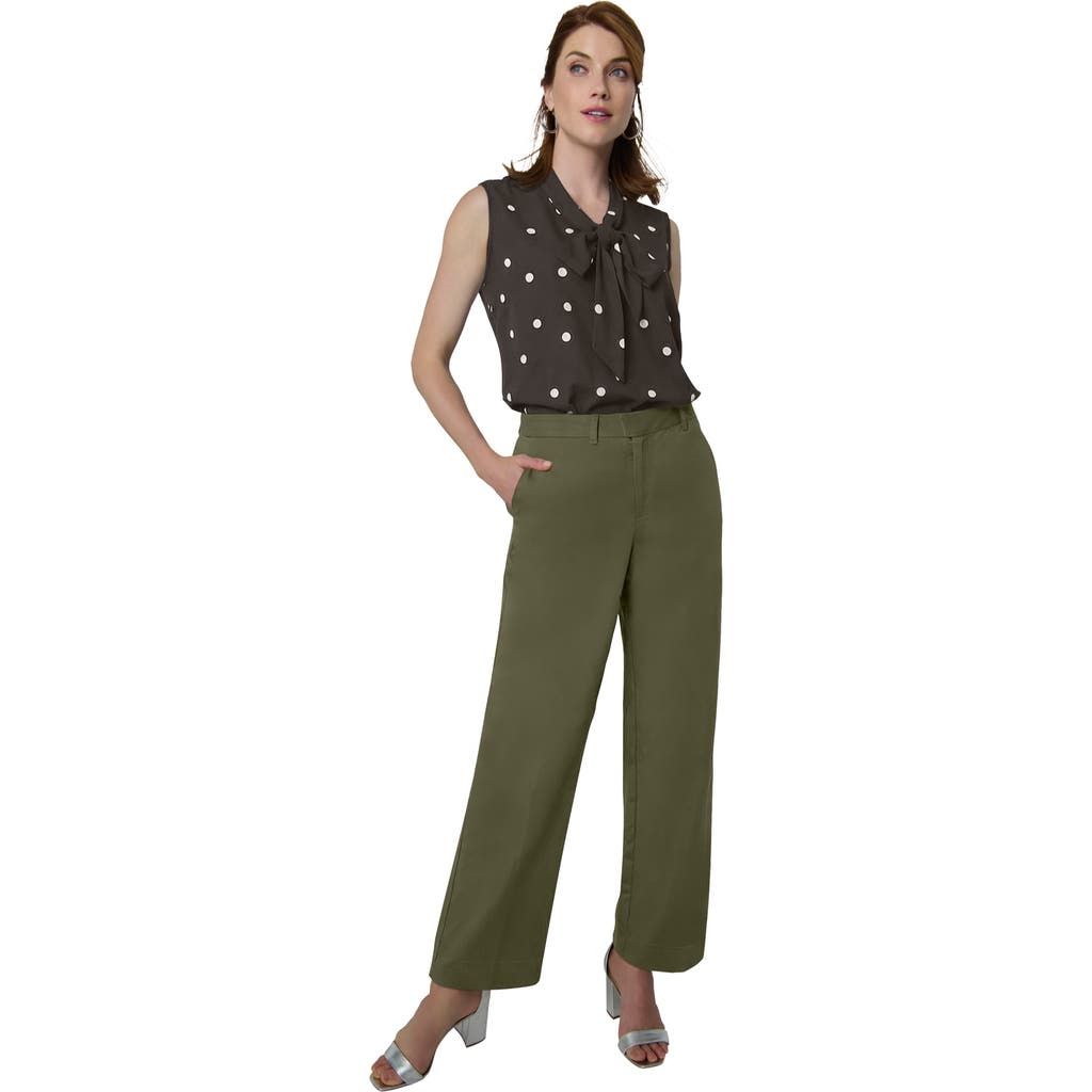 JESSICA LONDON Jessica London Stretch Poplin Wide Leg Trouser